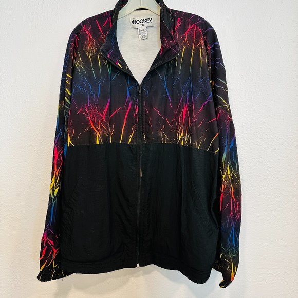 Jockey | Jackets & Coats | Vintage Jockey Full Zip Jacket Nylon Black ...
